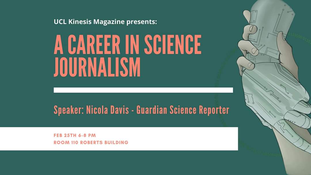 A career in science journalism with Nicola Davis – Kinesis Magazine