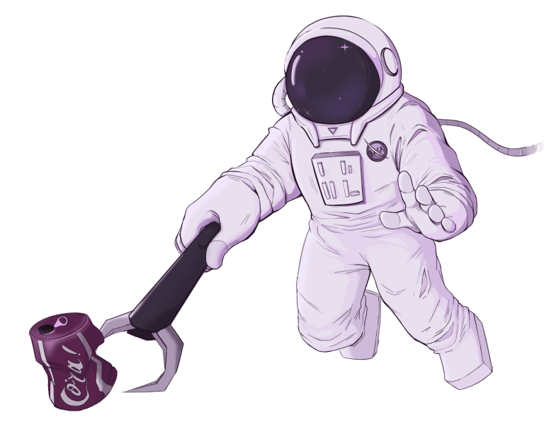 Waste in outer space